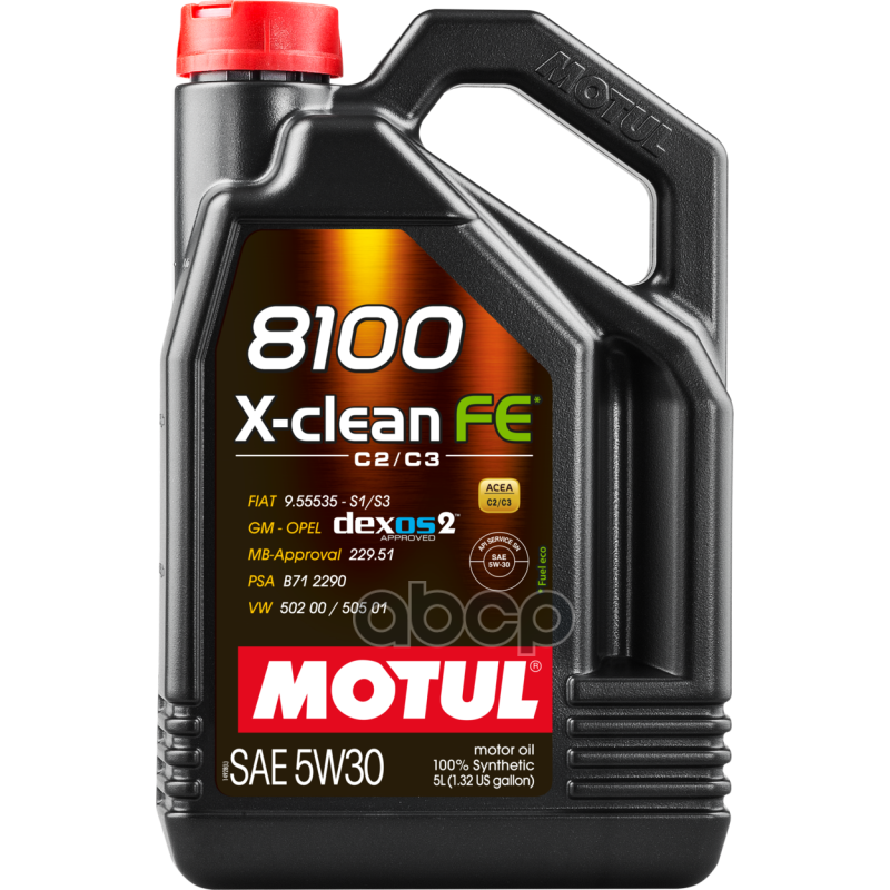 MOTUL Масло моторное синтетика MOTUL 8100 X-clean FE 5W-30 5 л.