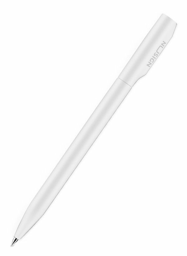 Ручка гелевая Deli Nusign белый, черная, линия 0,5 мм (NS552WHITE)