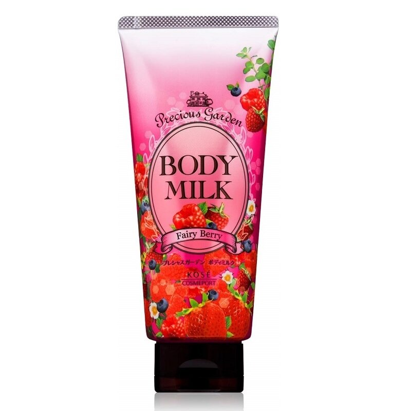 KOSE COSMEPORT Молочко для тела питательное и увлажняющее Precious Garden Body Milk Fairy Berry на основе растительных масел и экстрактов, со свежим ягодным ароматом, 200 г