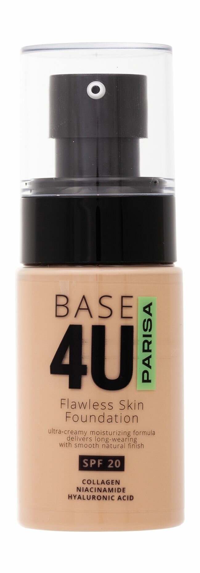 PARISA COSMETICS Тональный крем Base 4U Flawless, 60 мл, 21 Бежевый