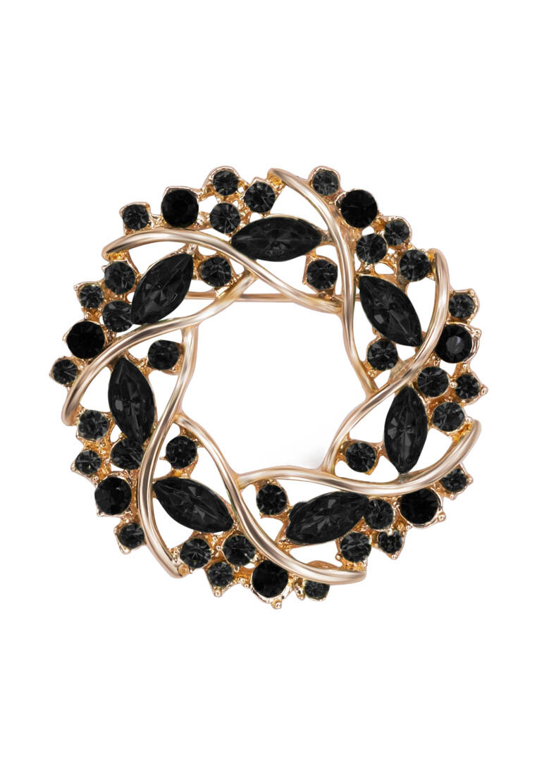 Брошь, стразы