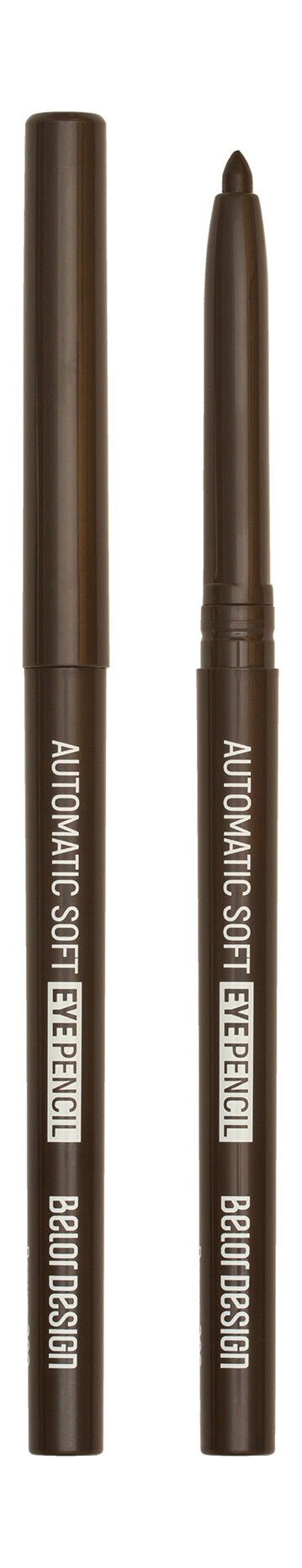 BELOR DESIGN Автоматический карандаш для глаз Automatic soft eyepencil, 0,28 гр, 302 Коричневый