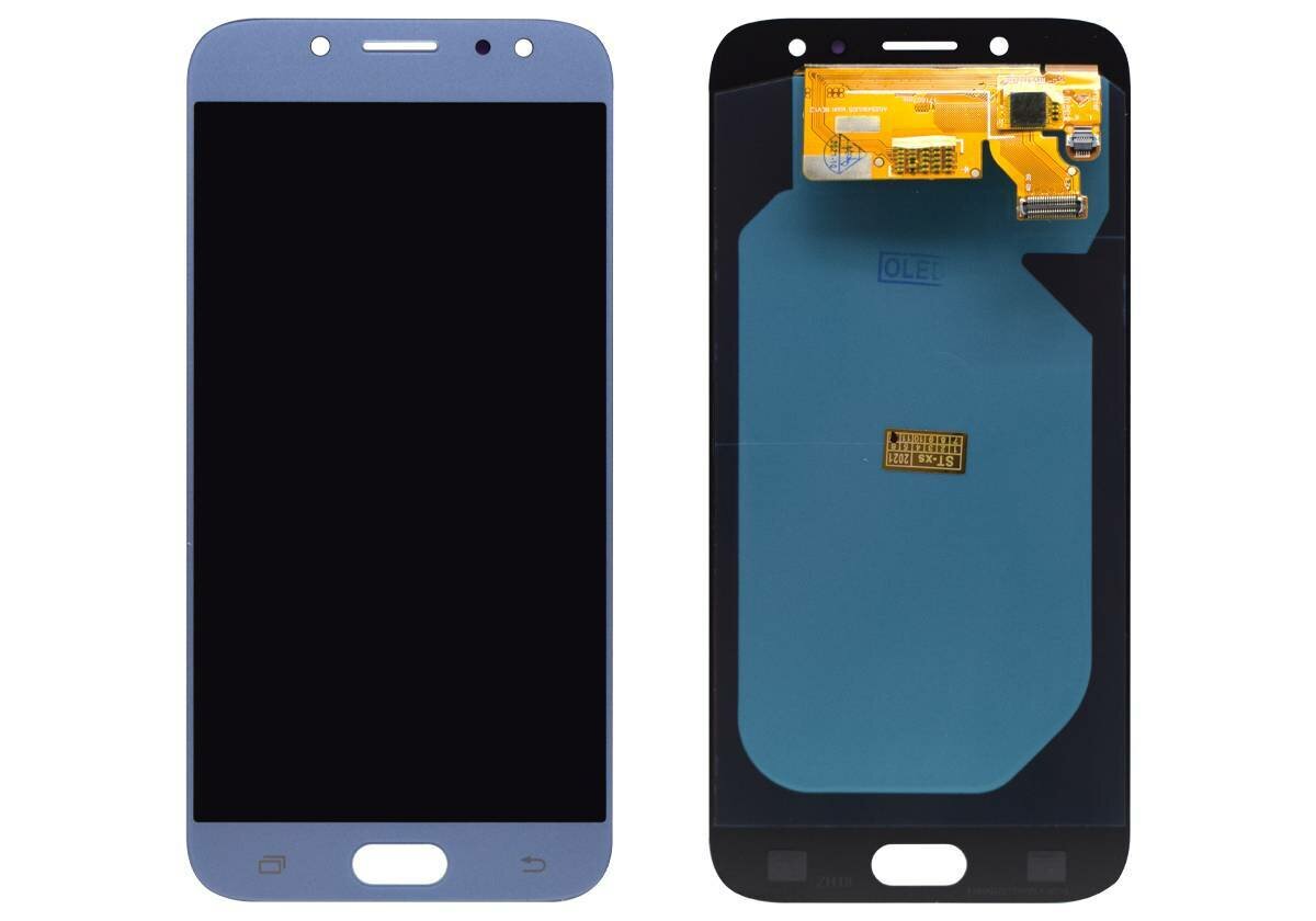 Дисплей для Samsung J7 2017 (J730) (голубой) OLED