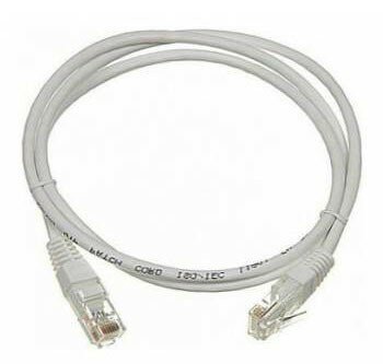 Патч-корд Lanmaster TWT-45-45-2.0/6-GY UTP RJ-45 вил.-вилка RJ-45 кат.6 2м серый ПВХ (уп:1шт)