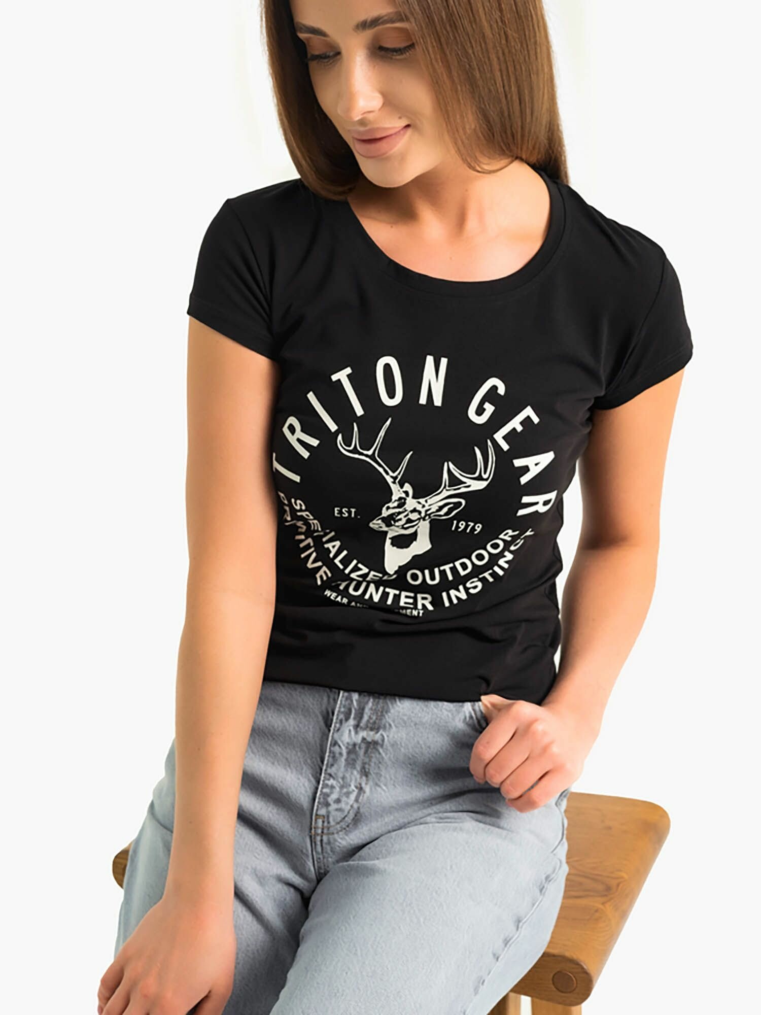 Футболка "PRIMITIVE INSTINCT" (Черный) TRITONGEAR Размер M (42-44)