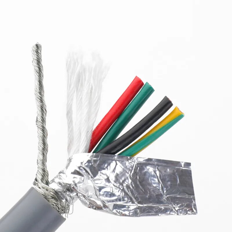 Сакеси TRVVP высокогибкий экранированный кабель из меди 22 AWG-0.3MM, 4 cores 5meter