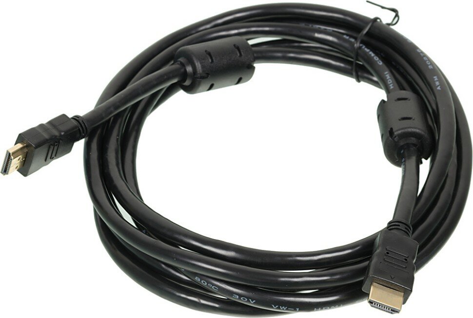 Кабель аудио-видео Buro HDMI 1.4 HDMI (m)/HDMI (m) 3м. феррит. кольца черный (HDMI-19M/19M-3M-MG)