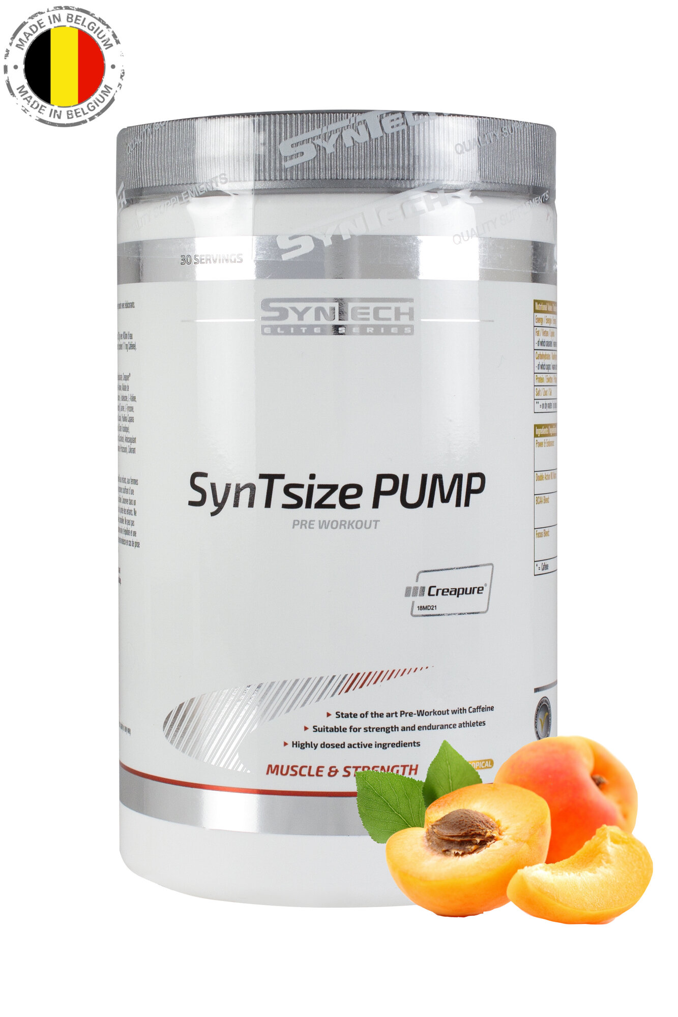Предтренировочный комплекс. Syntech Nutrition SynTsize Pump 600 г. Вкус: персик-абрикос