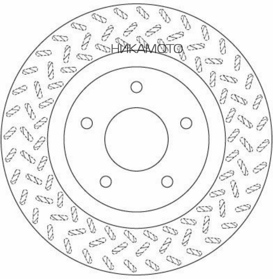 ZF RUSSIA DF6206ZFR Диск тормозной передний 294мм. MITSUBISHI: ASX (GAW), 1.6 MIVEC, 1.8, 1.8 4WD, 1.8 DID, 1.8 DID