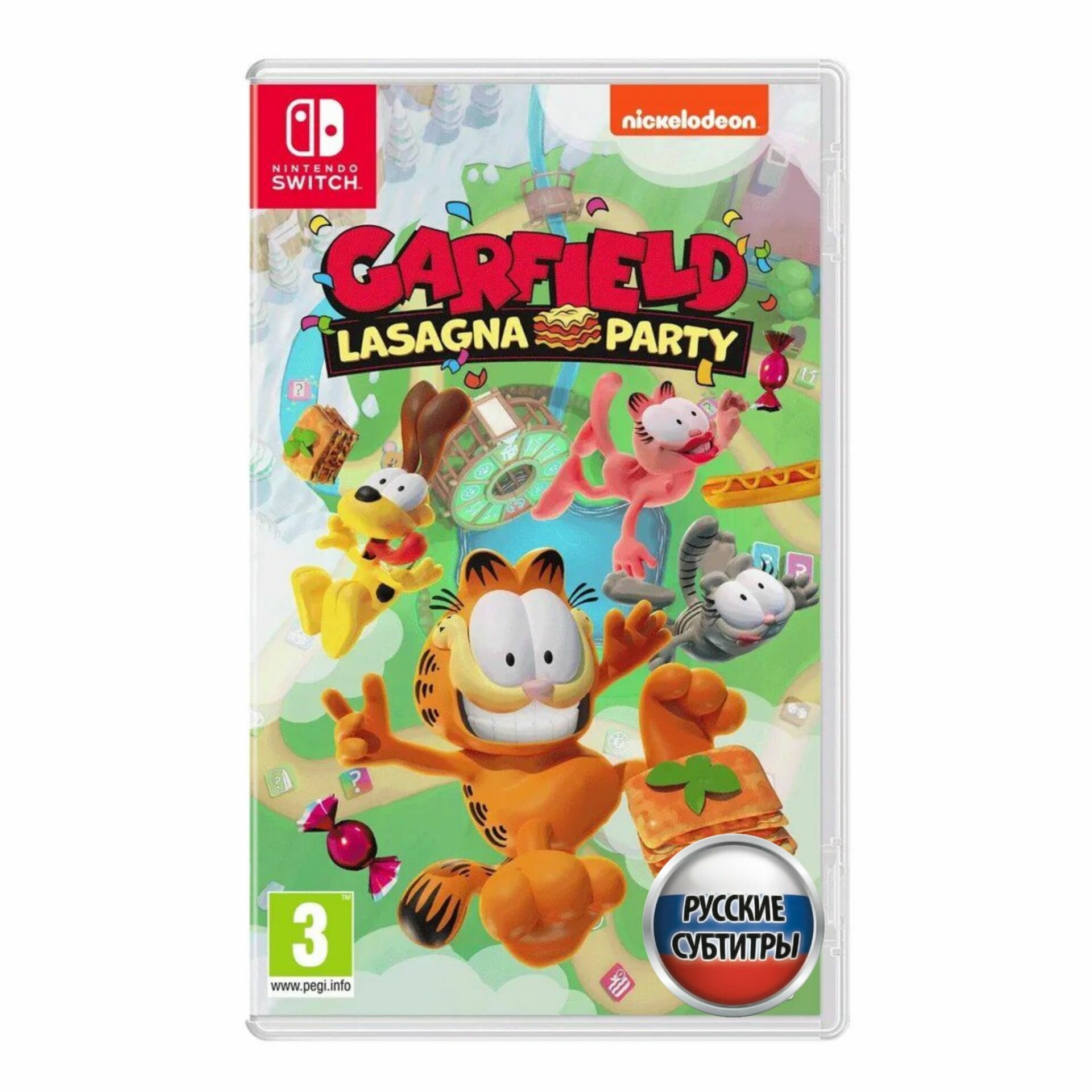 Игра Garfield Lasagna Party (Nintendo Switch, Русские субтитры)