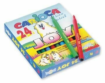 Фломастеры 24 цв. CARIOCA JOY карт. короб европодвес 40615