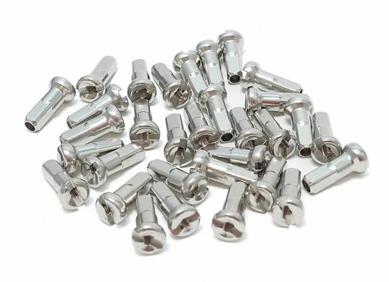 Ниппель вело для спиц 16 мм (цена за уп.144 шт) хром