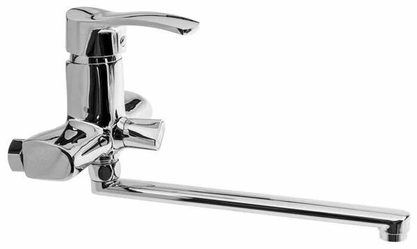 Смеситель для ванны длинный излив, переключатель в корпусе хром HB2270 HAIBA