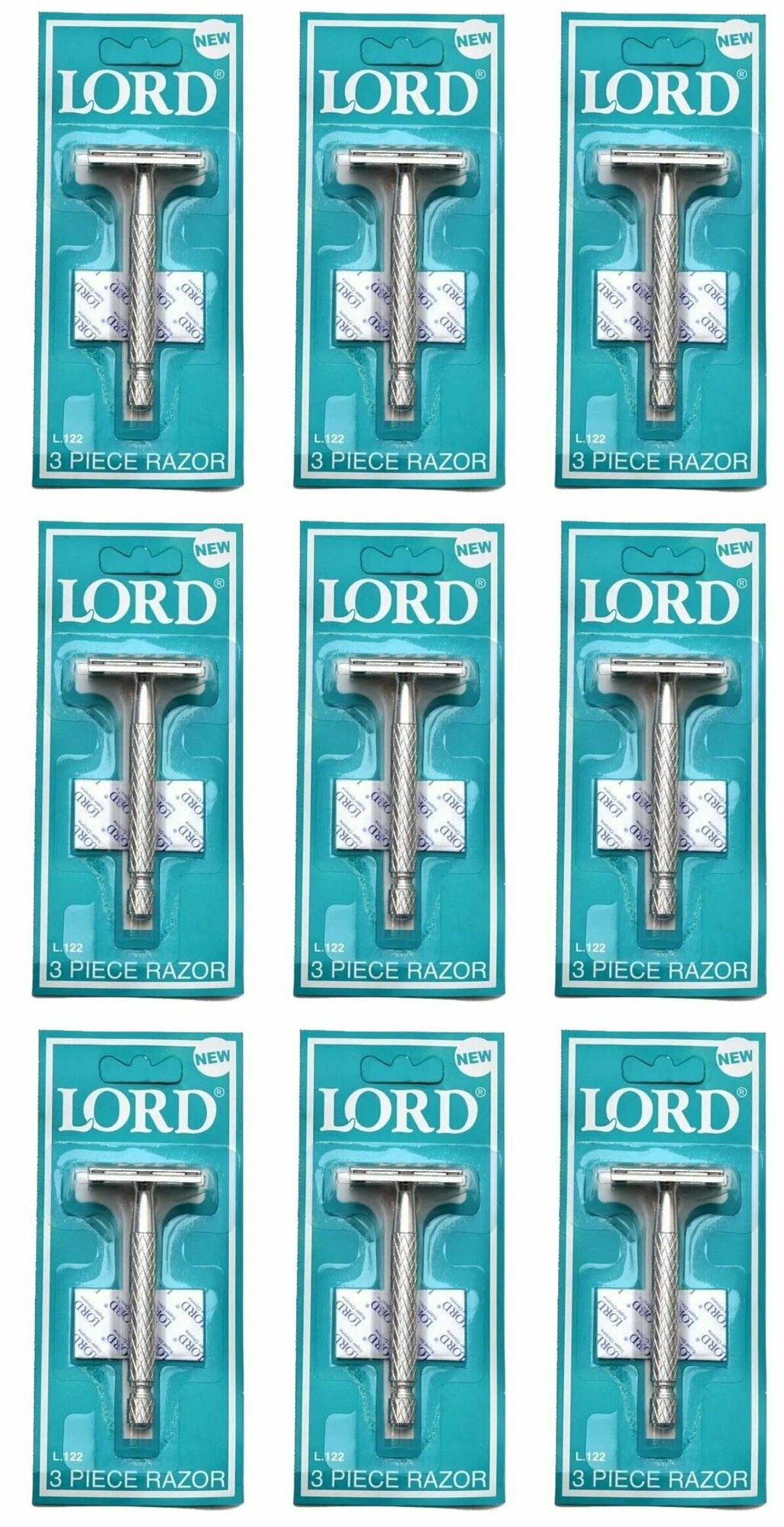 LORD Станок одноразовый, металлический, 9 уп