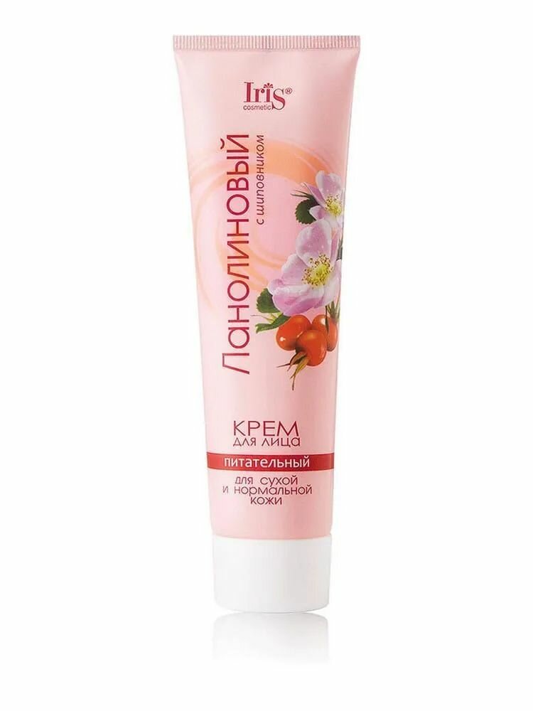 Iris cosmetic Крем для лица, Лалолиновый, с шиповником 100 мл