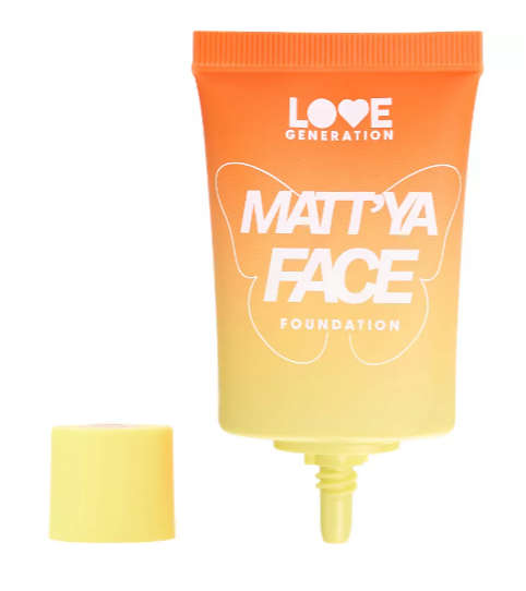 Тональный крем Love Generation Matt'ya Face, тон 04 бежевый, матирующий, c экстрактом матчи, 30 мл