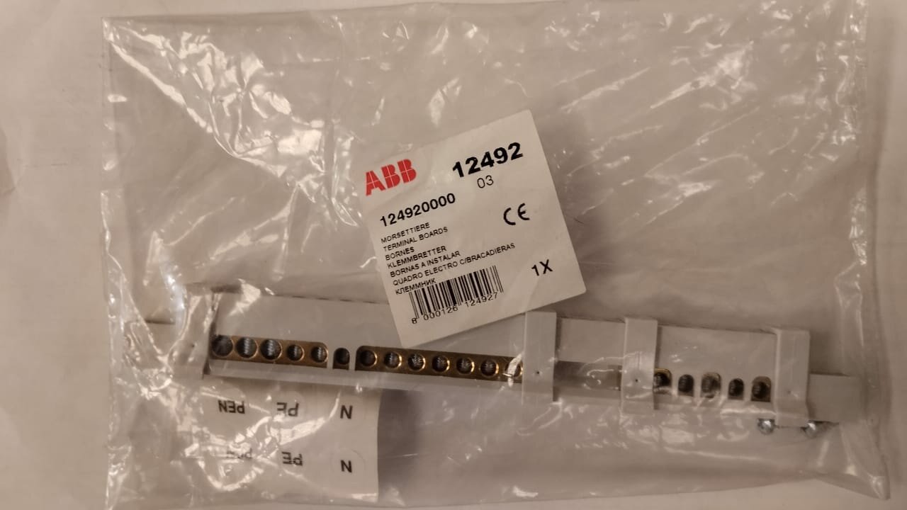 Клеммник N+PЕ в сборе на 8М для ESTETICA-UNIBOX-EUROPA IP40, 12М для EUROPA IP65-Polycar