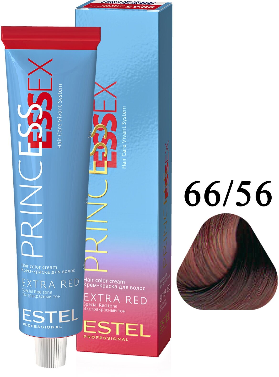 Крем-краска ESTEL PRINCESS ESSEX 66/56 EXTRA RED темно-русый красно-фиолетовый PR66/56