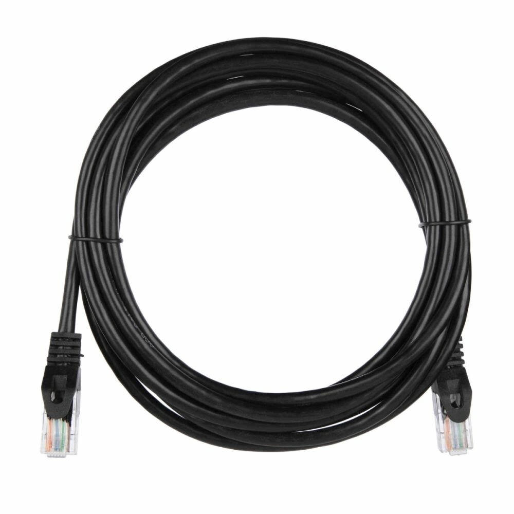 Патч-корд ACD-LPU5C-30B Cat5e UTP 24AWG 4Pair, 7/0.18мм CU Черный, 3.0м