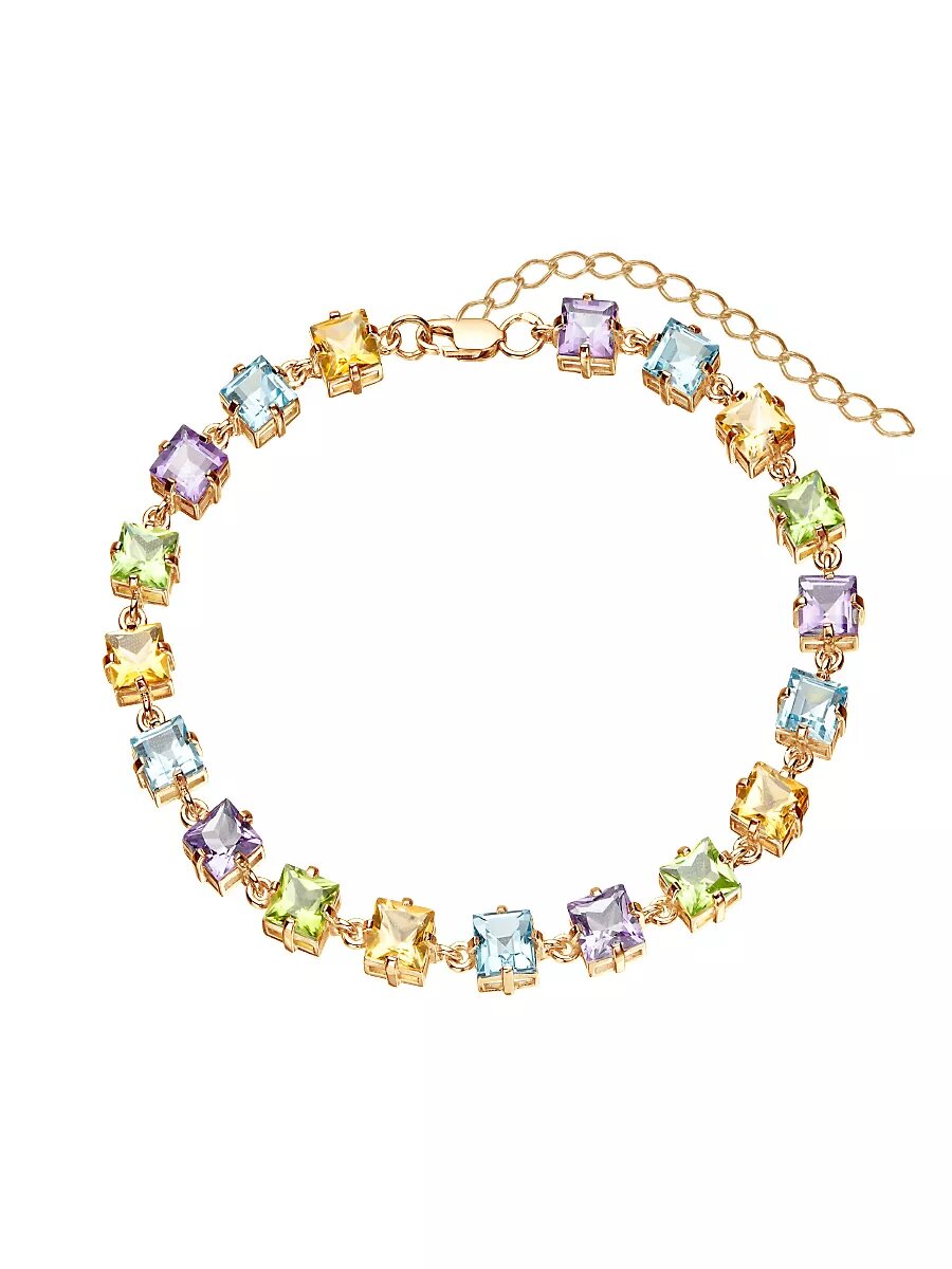 Браслет, красное золото, 585 проба, бриллиант