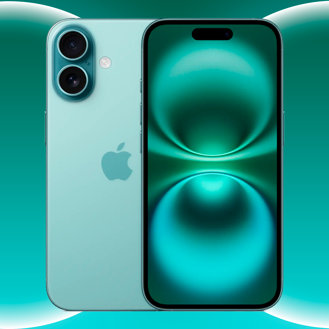 Смартфон Apple iPhone 16 512 ГБ, Dual еSIM, Teal (Зелёный) - Без физической SIM-карты!