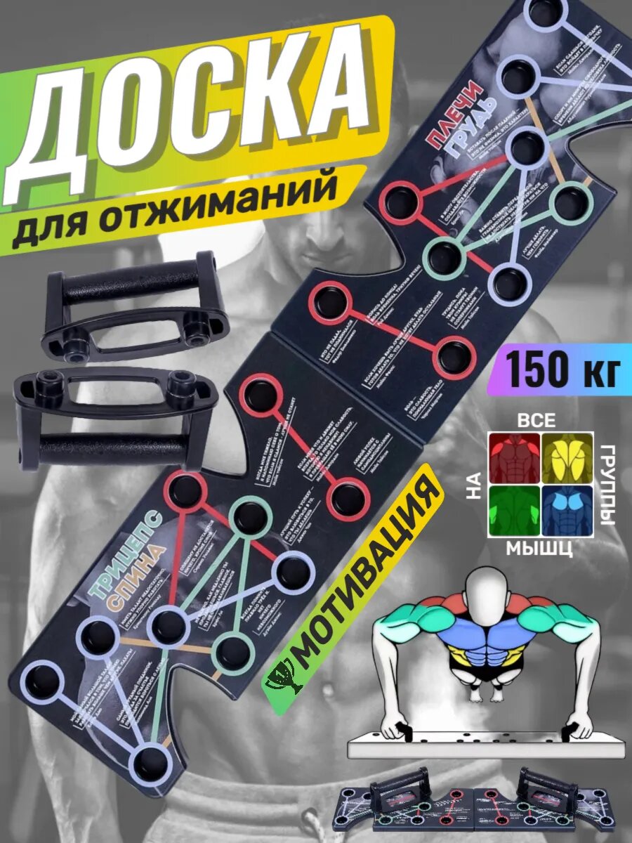 Упоры доска для отжиманий "Мотивация"