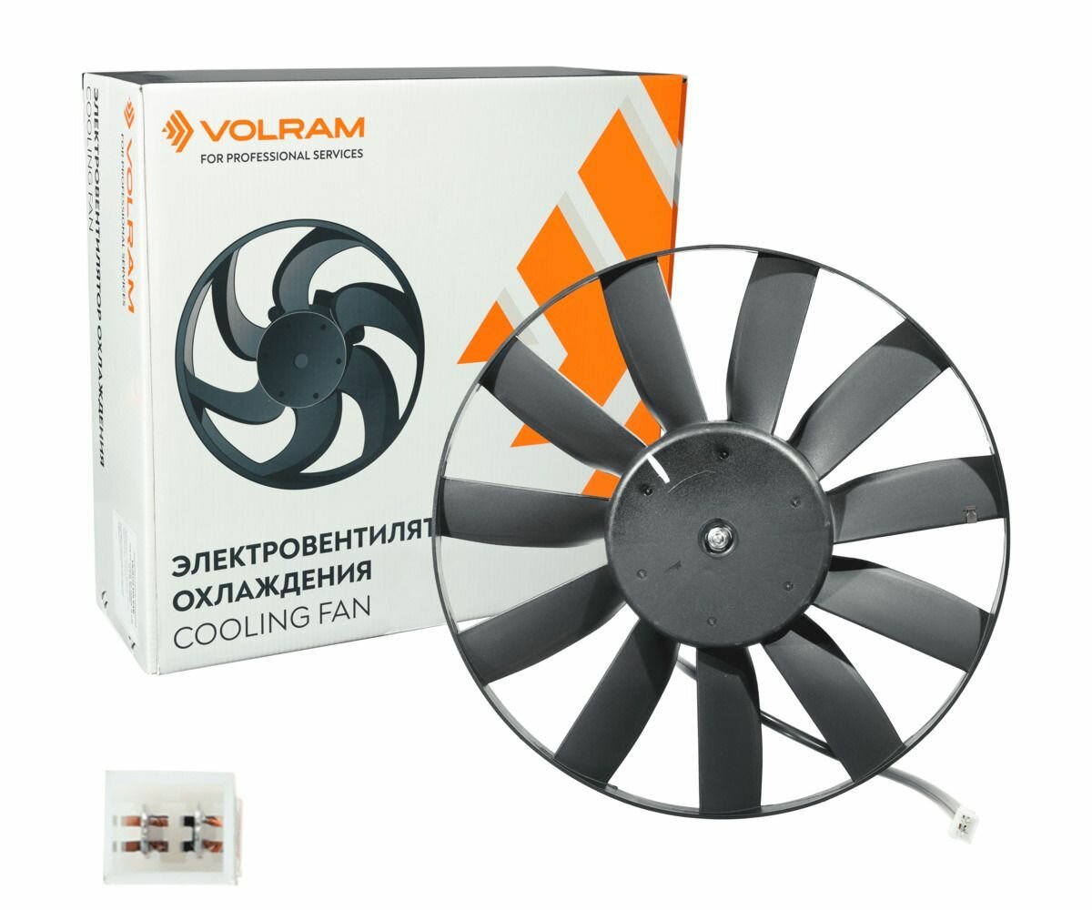 Электровентилятор радиатора Volram VR28125 Gaz ГАЗ-3302 Газель, ГАЗ-2705, 2217 дв. ЗМЗ-406