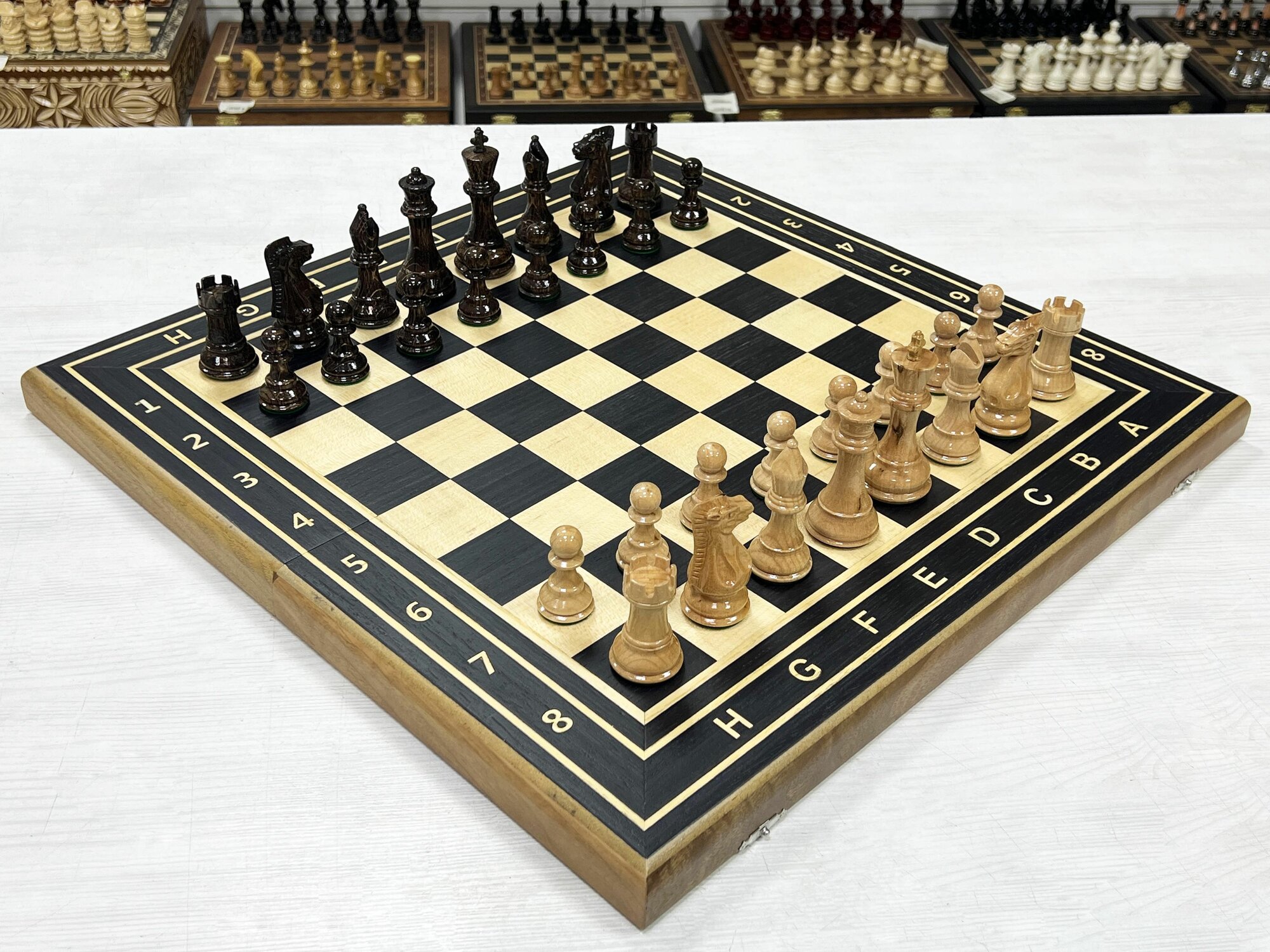 Шахматы деревянные Турнирные эбен Суприм 50 см