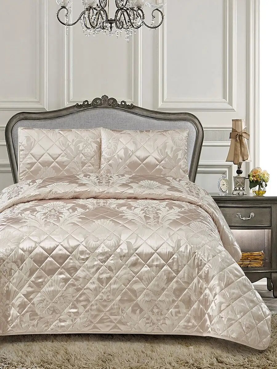 Покрывало на кровать 220х240, наволочки 50х70 жаккард Luxor