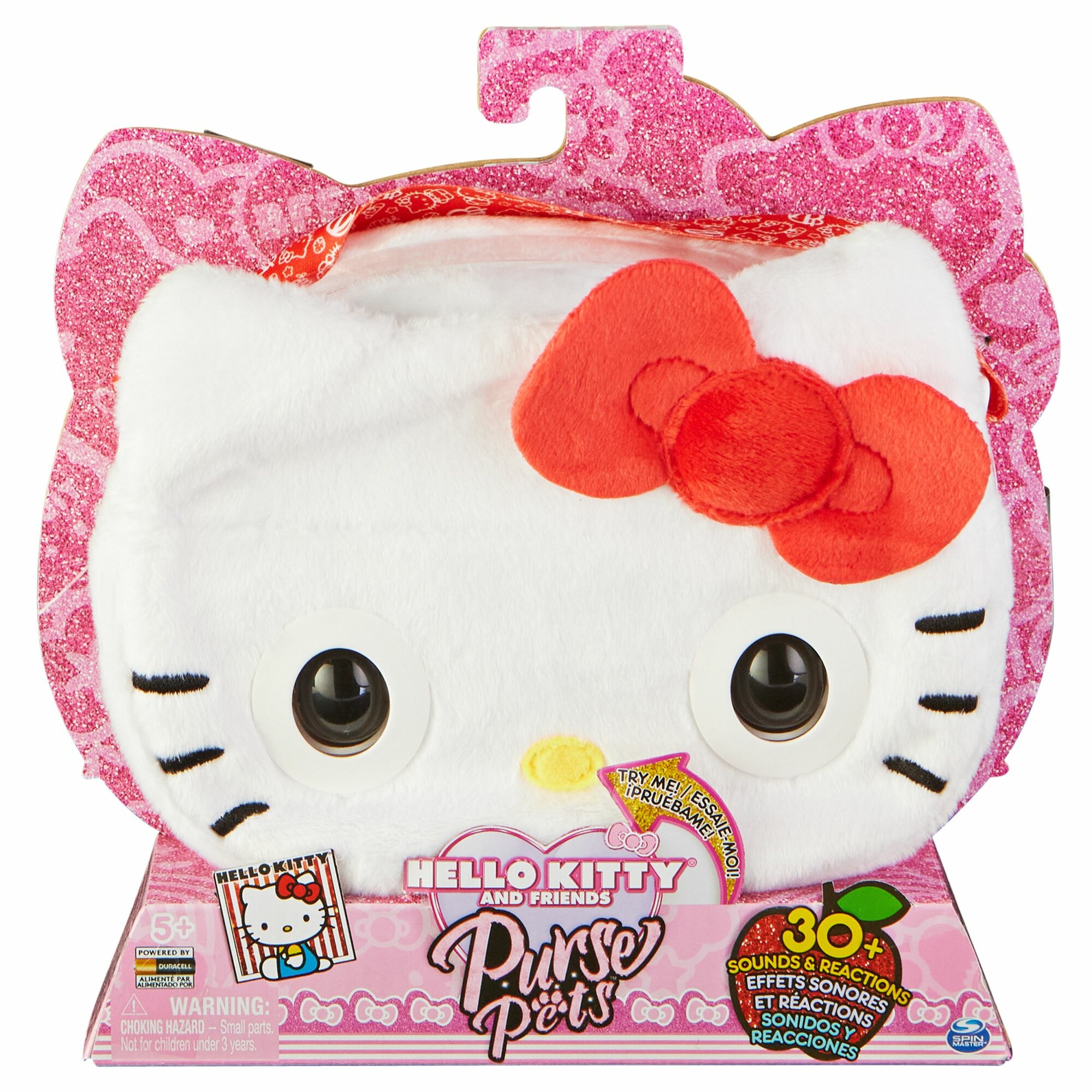 Spin Master Purse Pets Hello Kitty Bag Toy / Детская Электронная Интерактивная Игрушка-рюкзак В Виде Животного