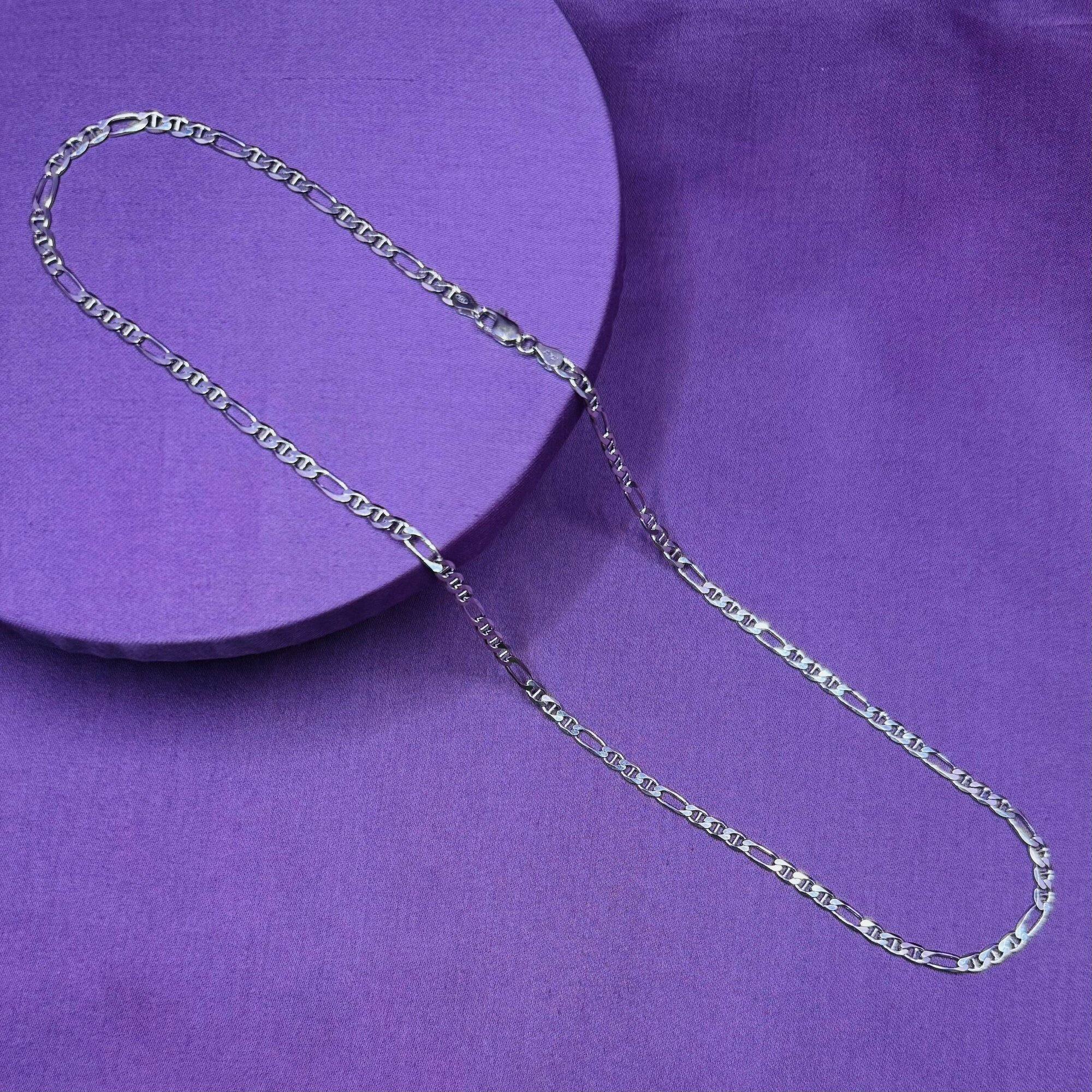 Цепь серебро, 925 проба, родирование