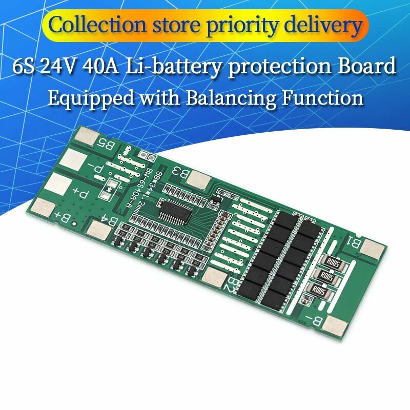 Литиевая батарейная плата BMS Liludin 6S 40A 24V для электроскутеров 10 Pcs