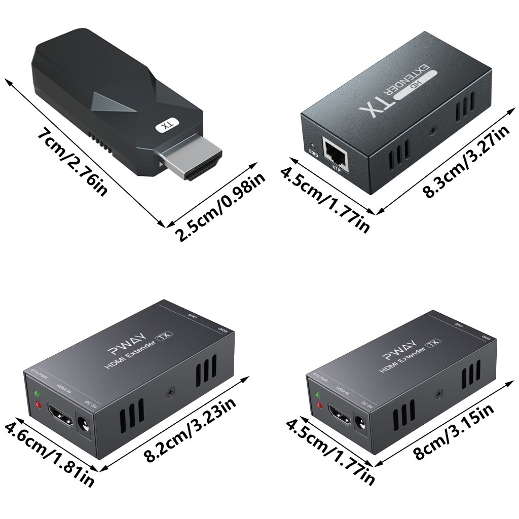 HDMI удлинитель 50м/60м по кабелю Cat5e/6