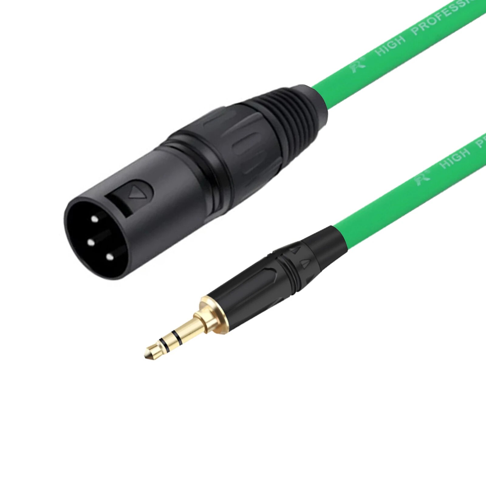 GuerGuo Кабель-адаптер 3,5 мм на XLR M-3.5-Green, 0.3m