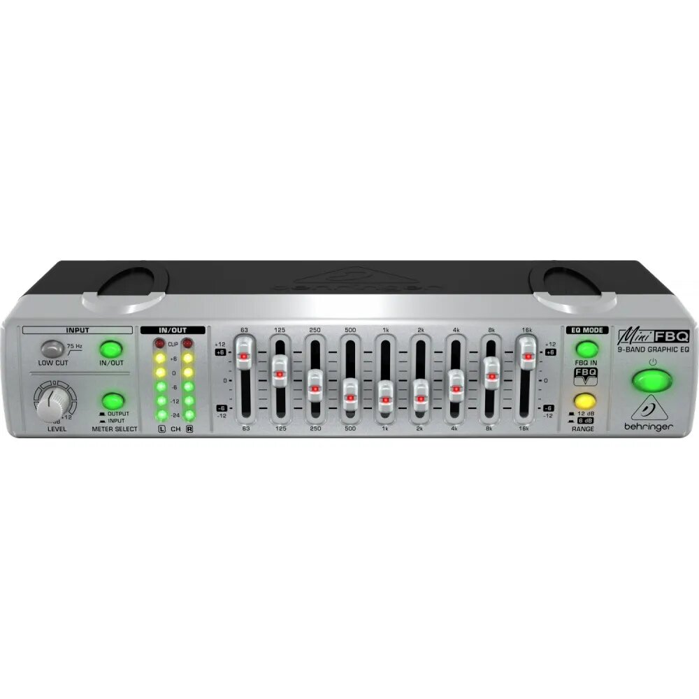 9-сегментный графический эквалайзер BEHRINGER FBQ800, процессор с несколькими эффектами