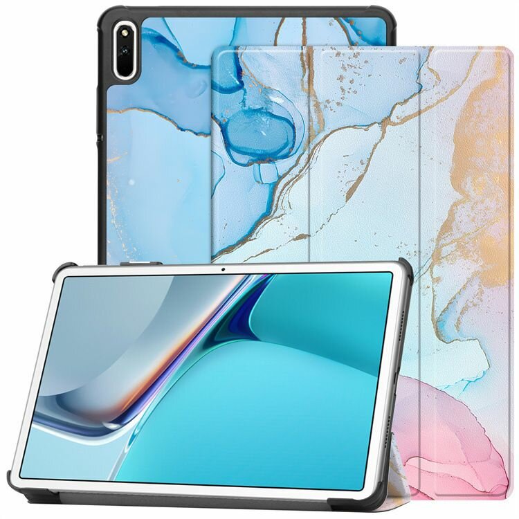 Чехол умный для Honor Pad X8a / NDL-W09 / Хонор Пад Х8а 11 дюйма, 2024 года, серый мрамор