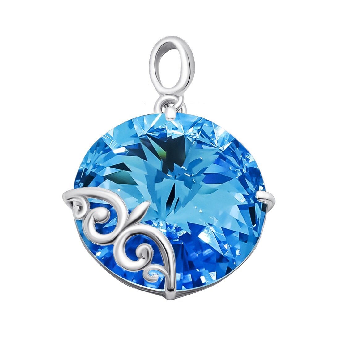 Подвеска, серебро, 925 проба, кристалл