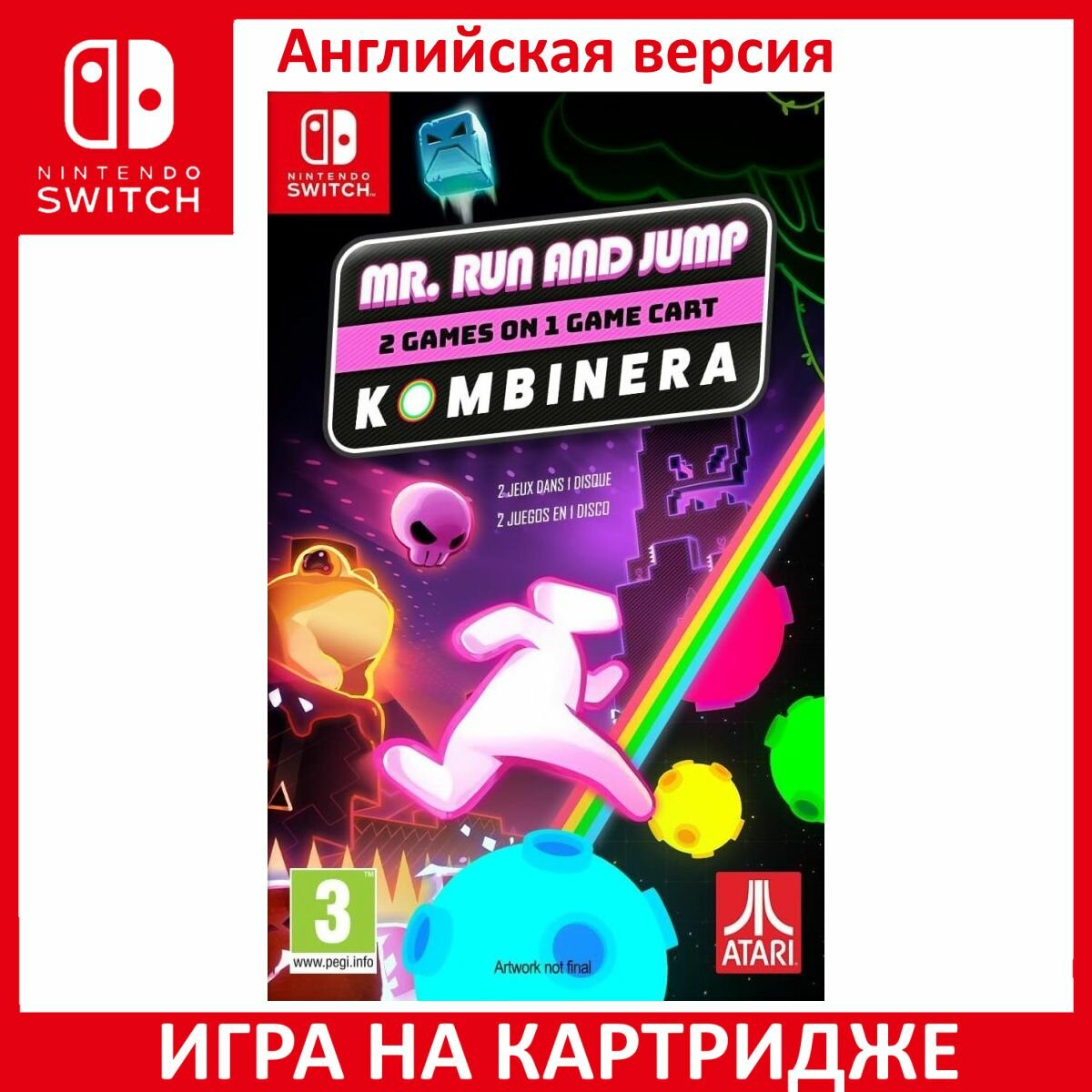 Игра Mr. Run and Jump + Kombinera Adrenaline Pack Switch Картридж на Nintendo Switch Английская версия