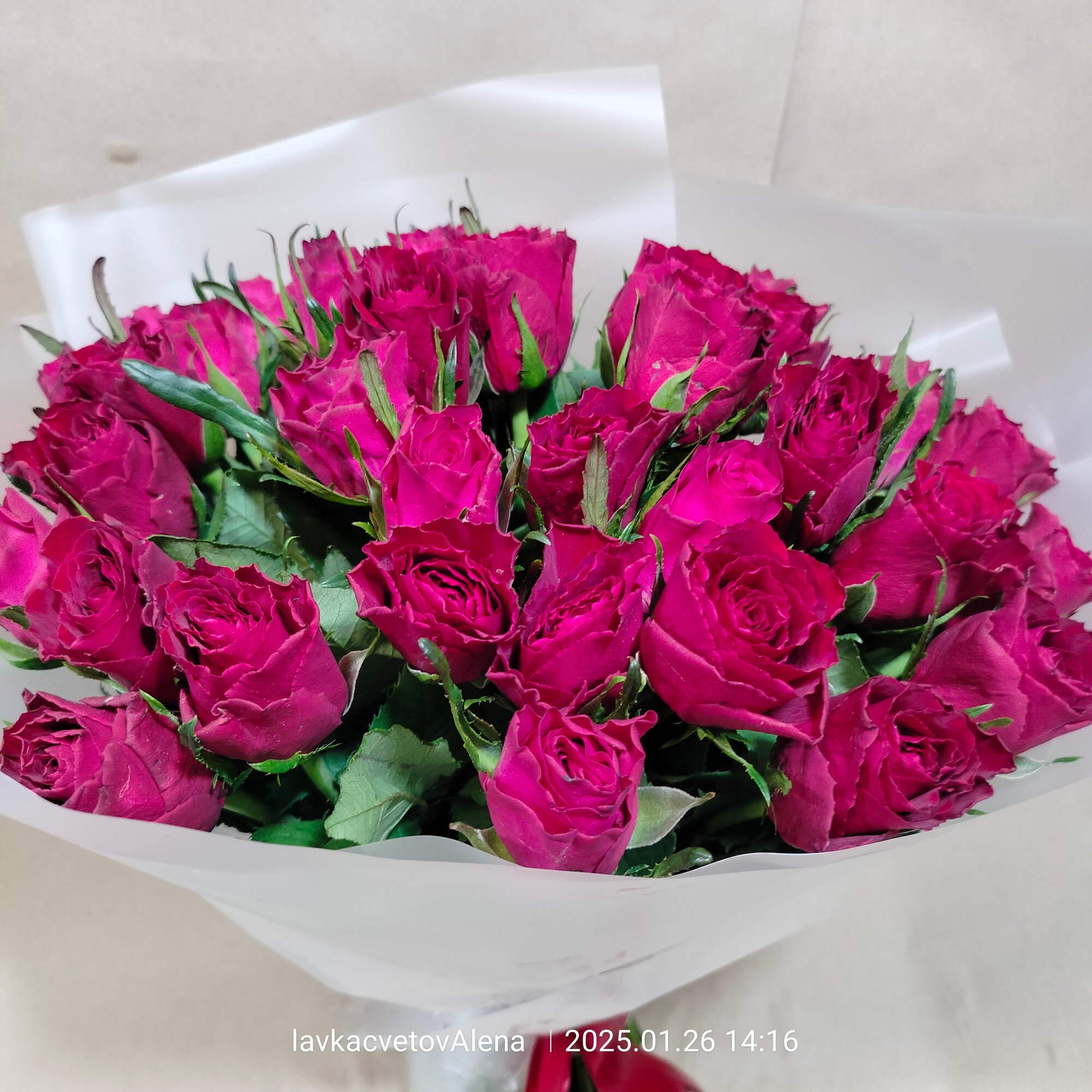 Букет из 35 красных роз