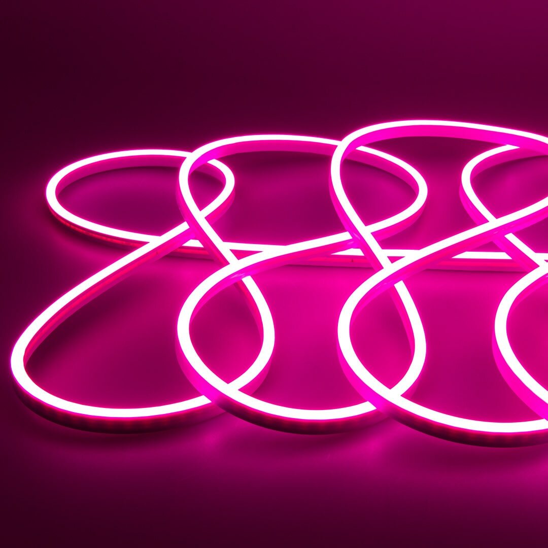 Светодиодный гибкий неон 0612 LN708 (220V DC, pink, кратность реза 200мм)