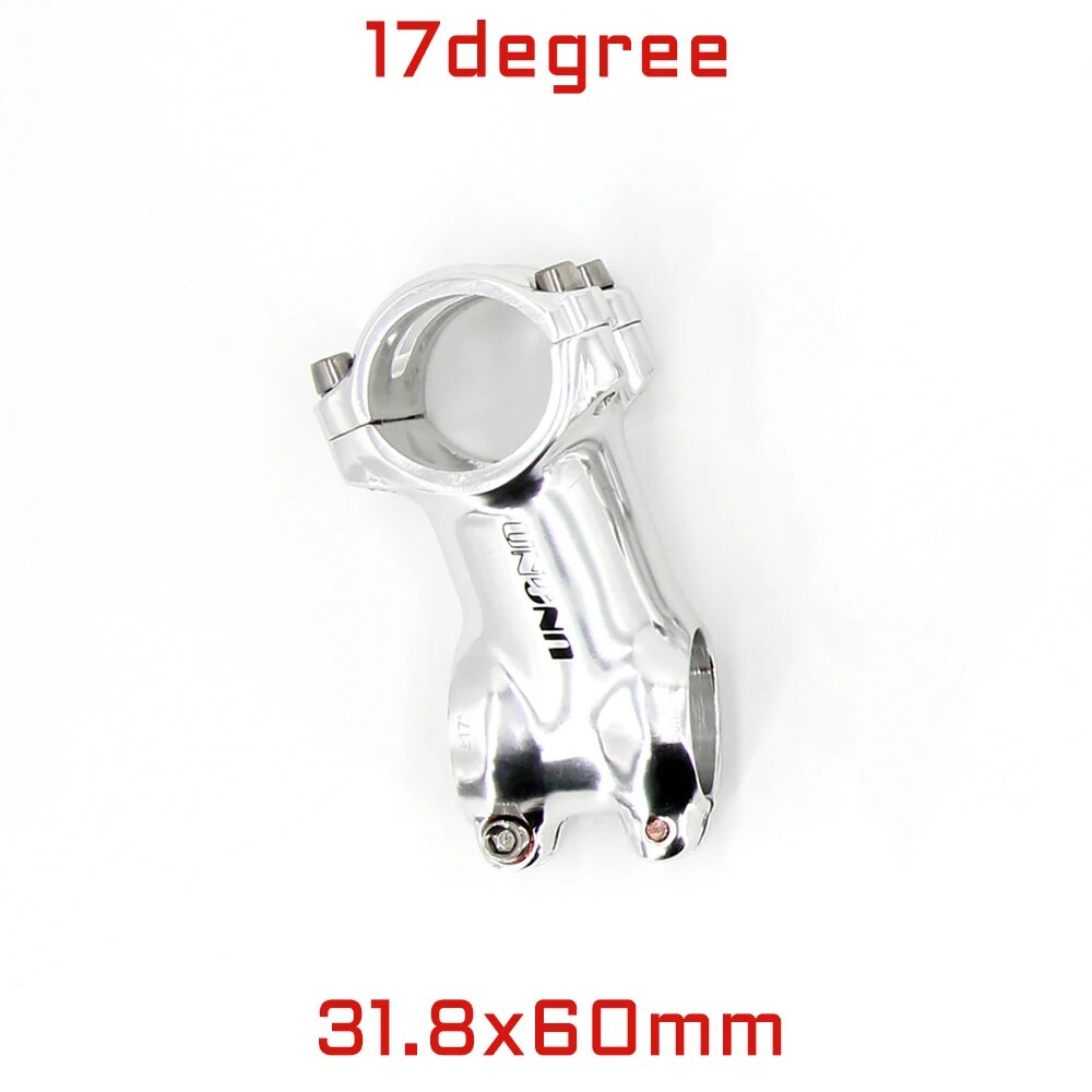 UNO Silver MTB Power Вынос руля 17 градусов Белый, 31.8x60mm17 stem