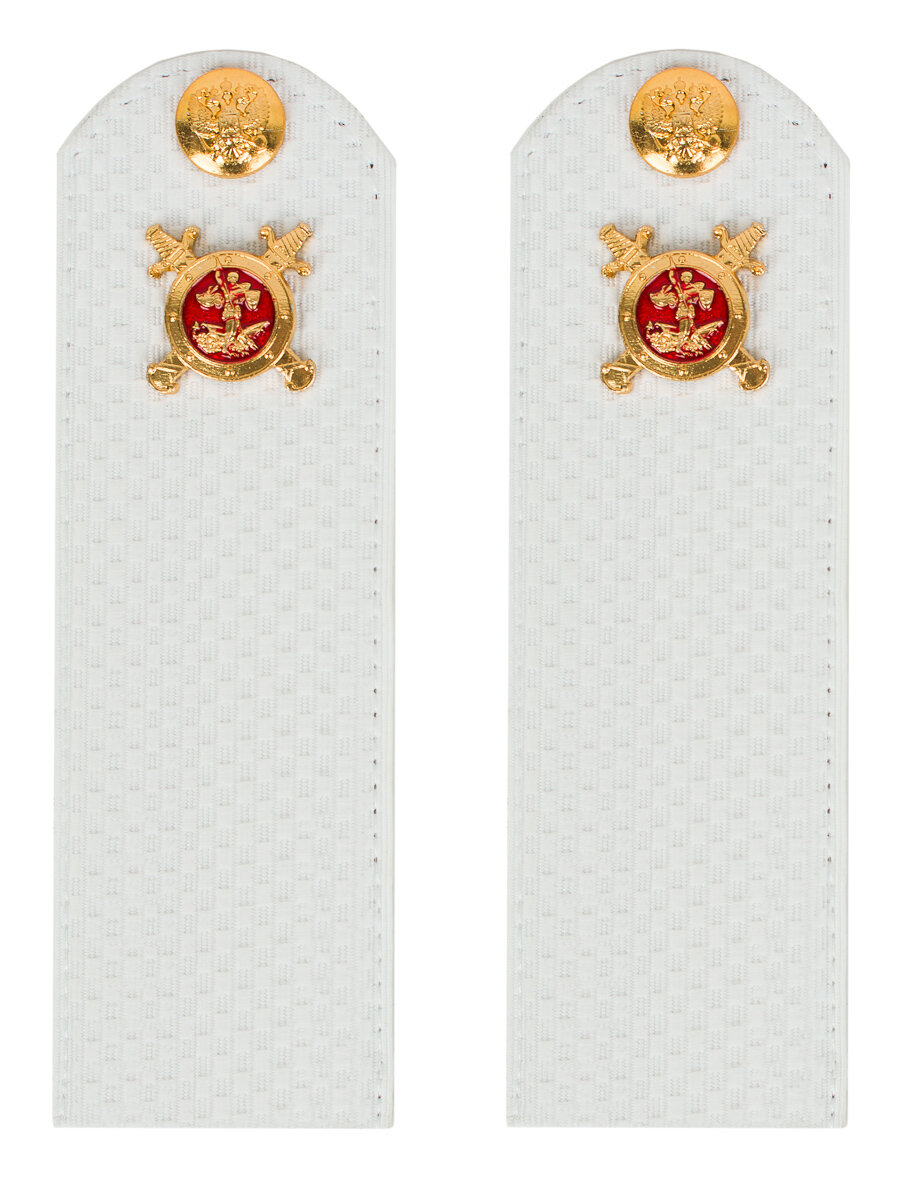 Погоны Полиции на рубашку белые пластик Звание Рядовой 751977