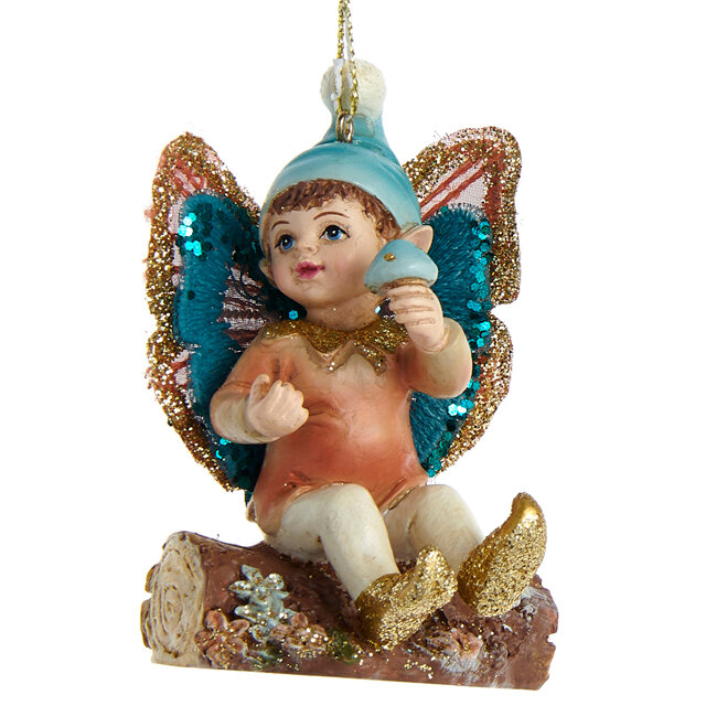 Елочная игрушка Эльф Уэйн 9 см, Kurts Adler, E0922-1