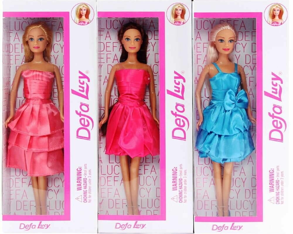 Кукла DEFA Lucy "Модница", 29 см, 3 вида, в коробке