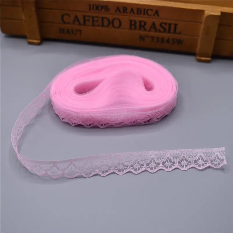 Кружевная лента Light Pink 14 мм, 10 ярдов