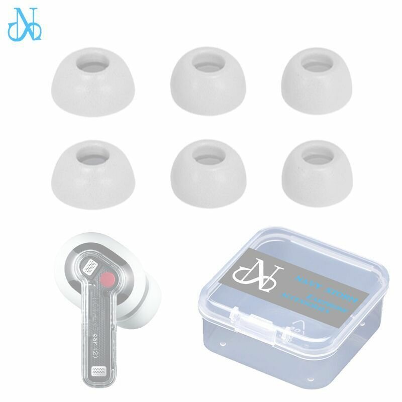 Сменные пенные амбушюры для Nothing Ear (2) (круглый / серый)