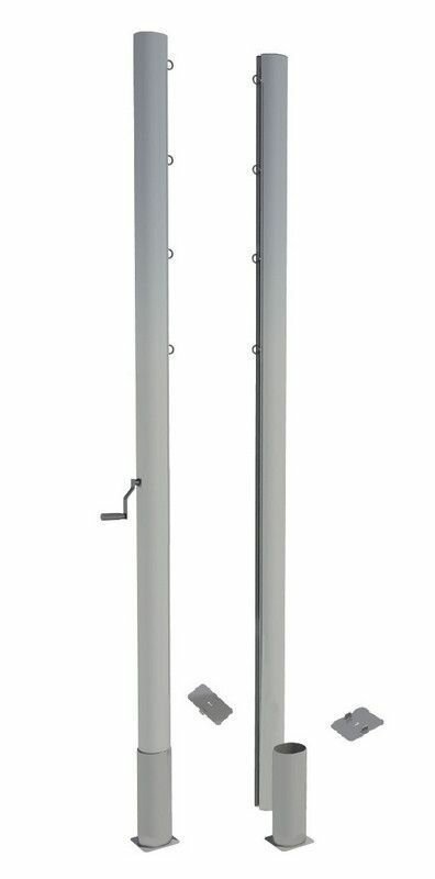 Проф. волейбольные стойки со скрытым механизмом натяж. сетки Pioner A14450