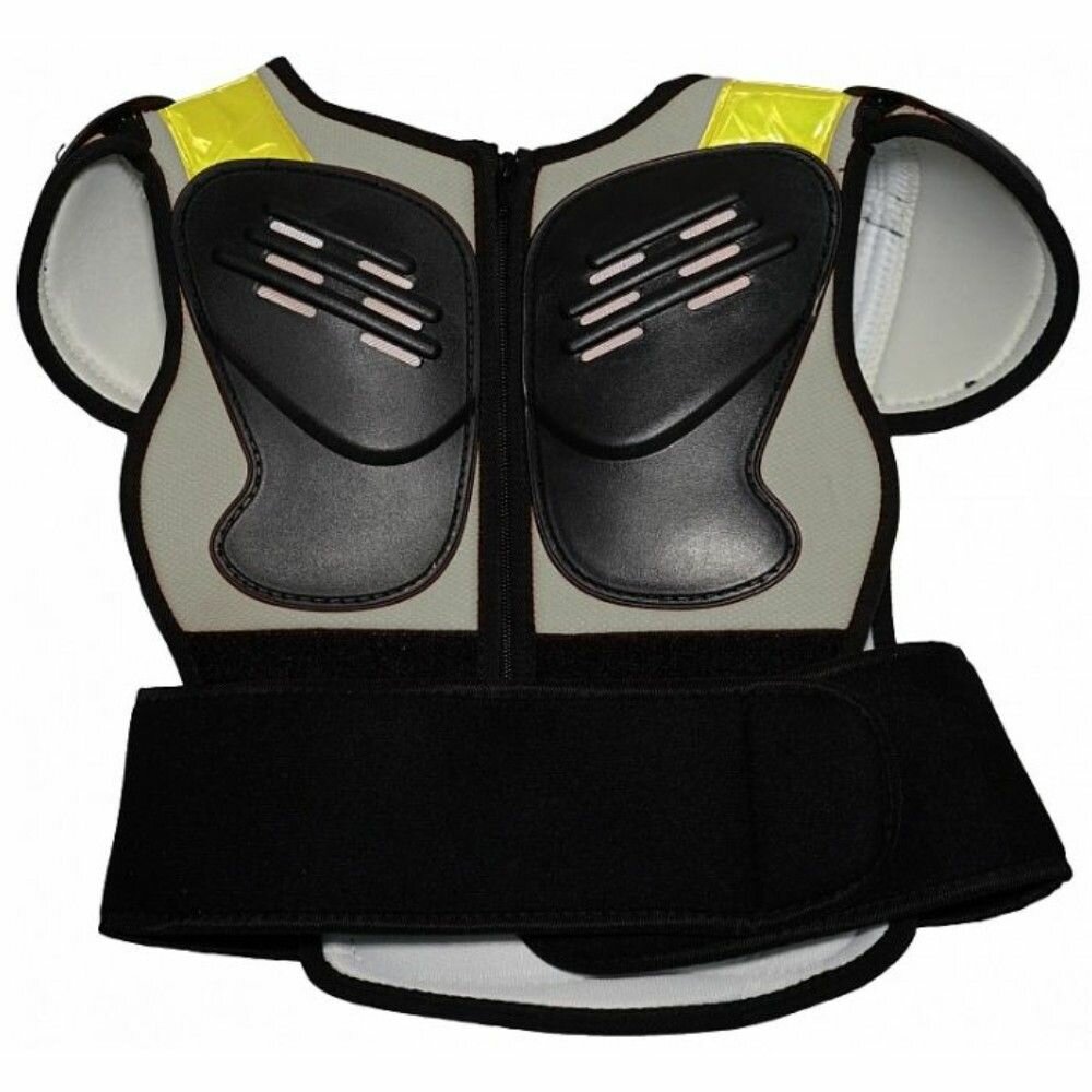 Черепаха детская (мотозащита) с длинной спиной без локтей серый XS