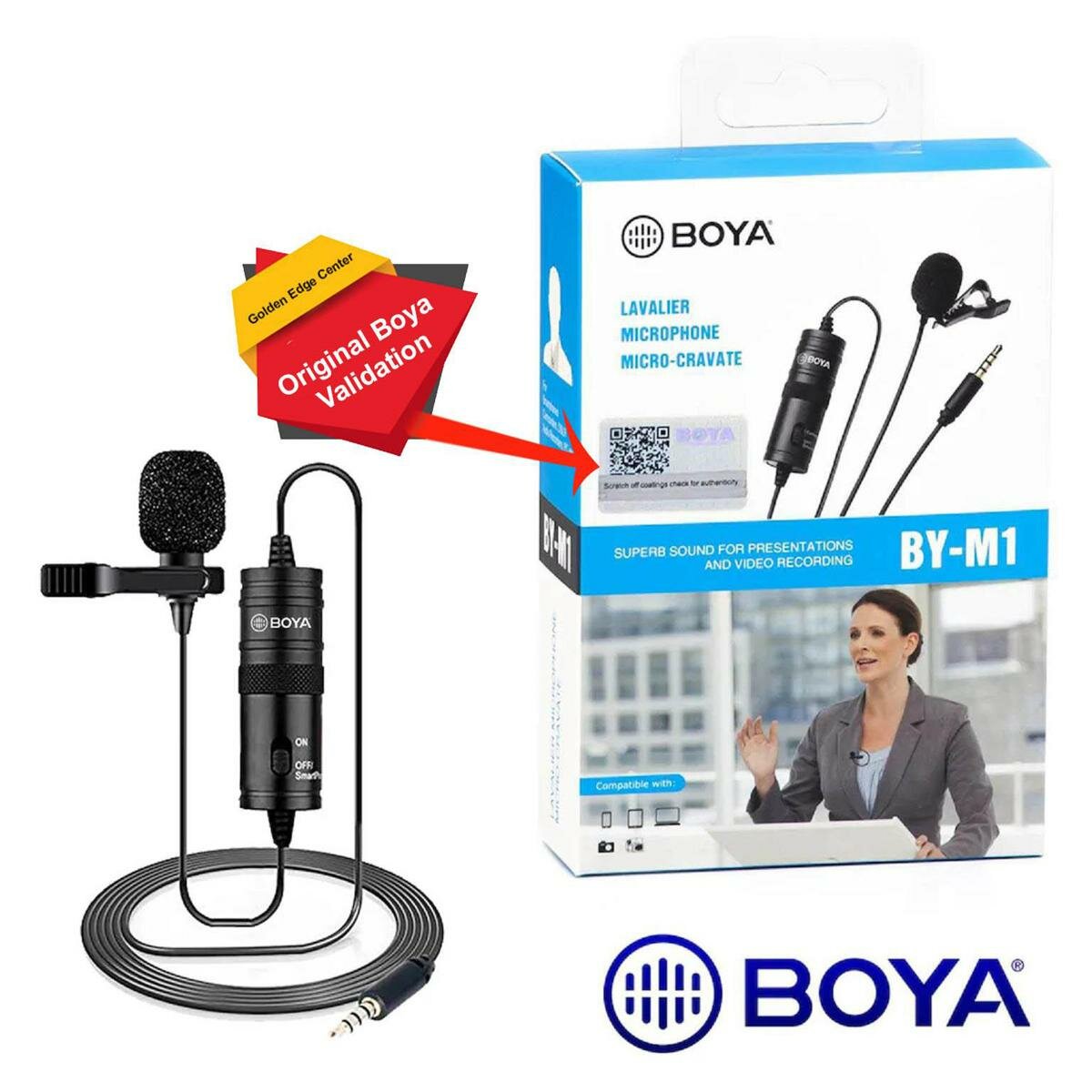 Boya Mic B-M1, микрофон-ошейник, микрофон для пения, микрофон для мобильного телефона, микрофон и динамик, микрофон для