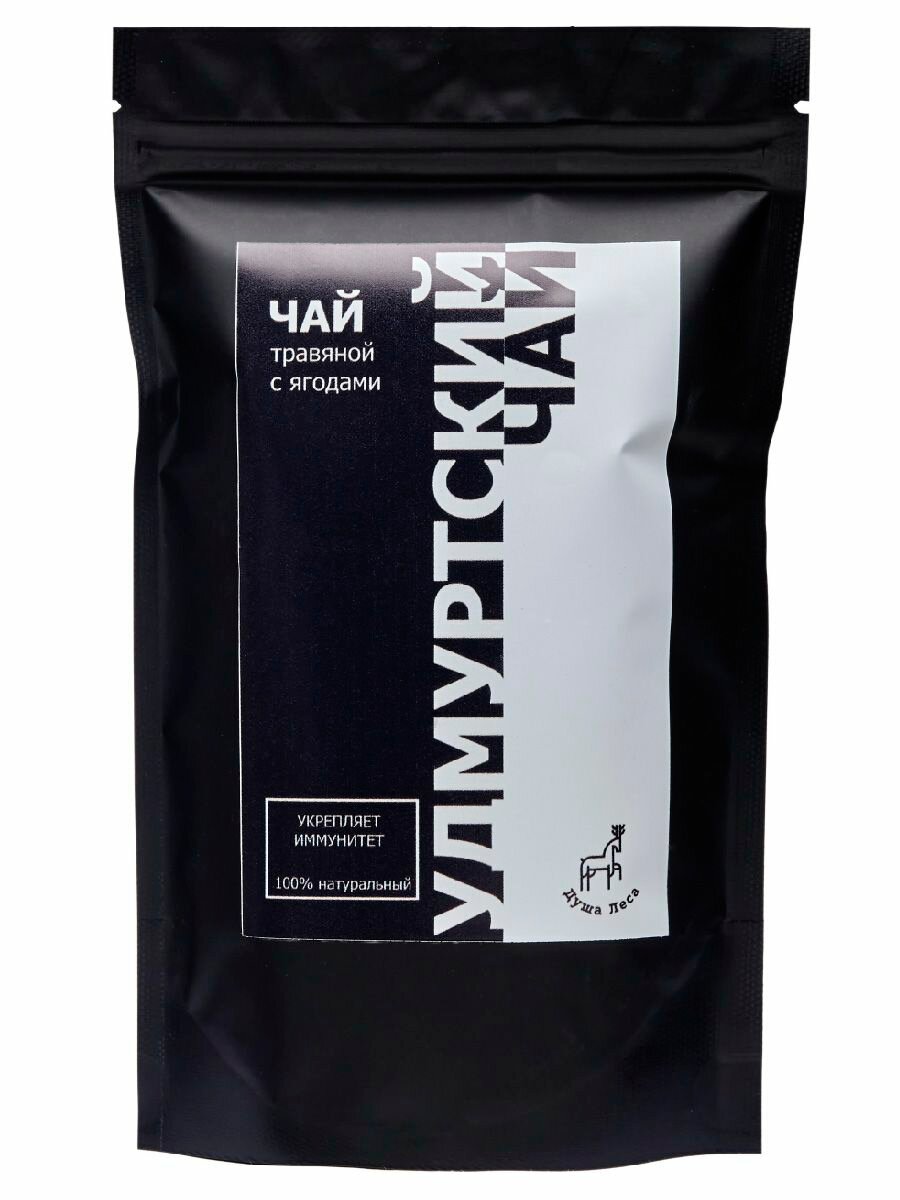 Чай Удмуртский (иван-чай, чабрец, ромашка, мята, чабрец, ягоды малины, рябина красная, сафлор) 50 г. Душа леса.